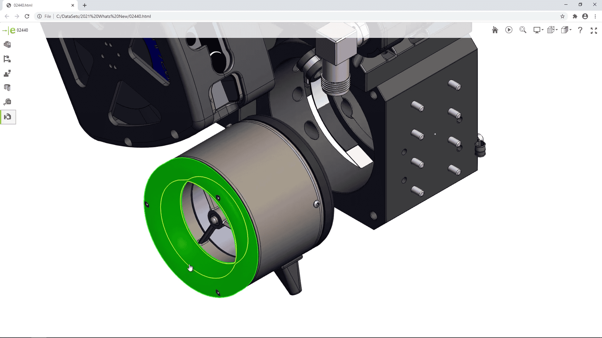 3D CAD peržiūra: SOLIDWORKS, Inventor, Catia, NX, STEP, IGES, DWG, DXF ...